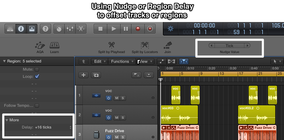 Tighten up your mix by using track-offsets – Logic Pro for Smarties